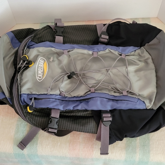 Camelbak | Bags | Camelbak Blue And Gray Isis Hydration And Backpack ...